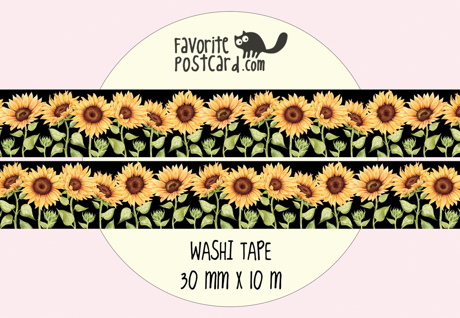 Washi tape #104: Sunflowers – Favoritepostcard.com