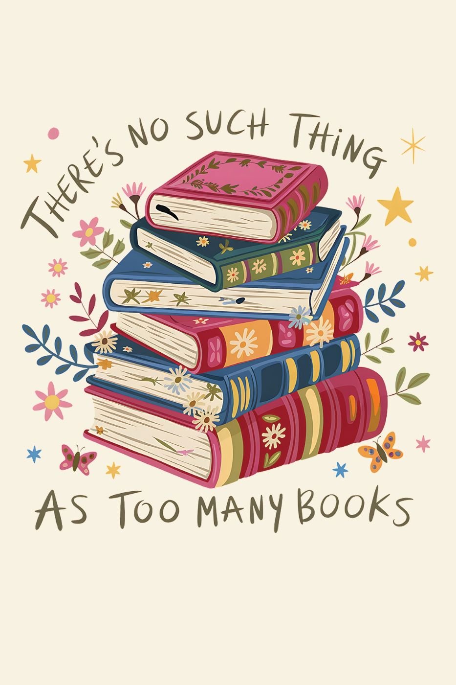 Postcard #2025 | Too many Books – Favoritepostcard.com